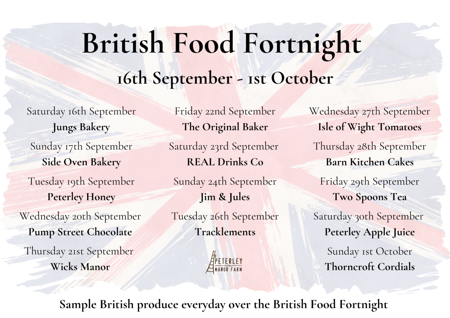 British Food Fortnight 2023 | Peterley Manor Farm